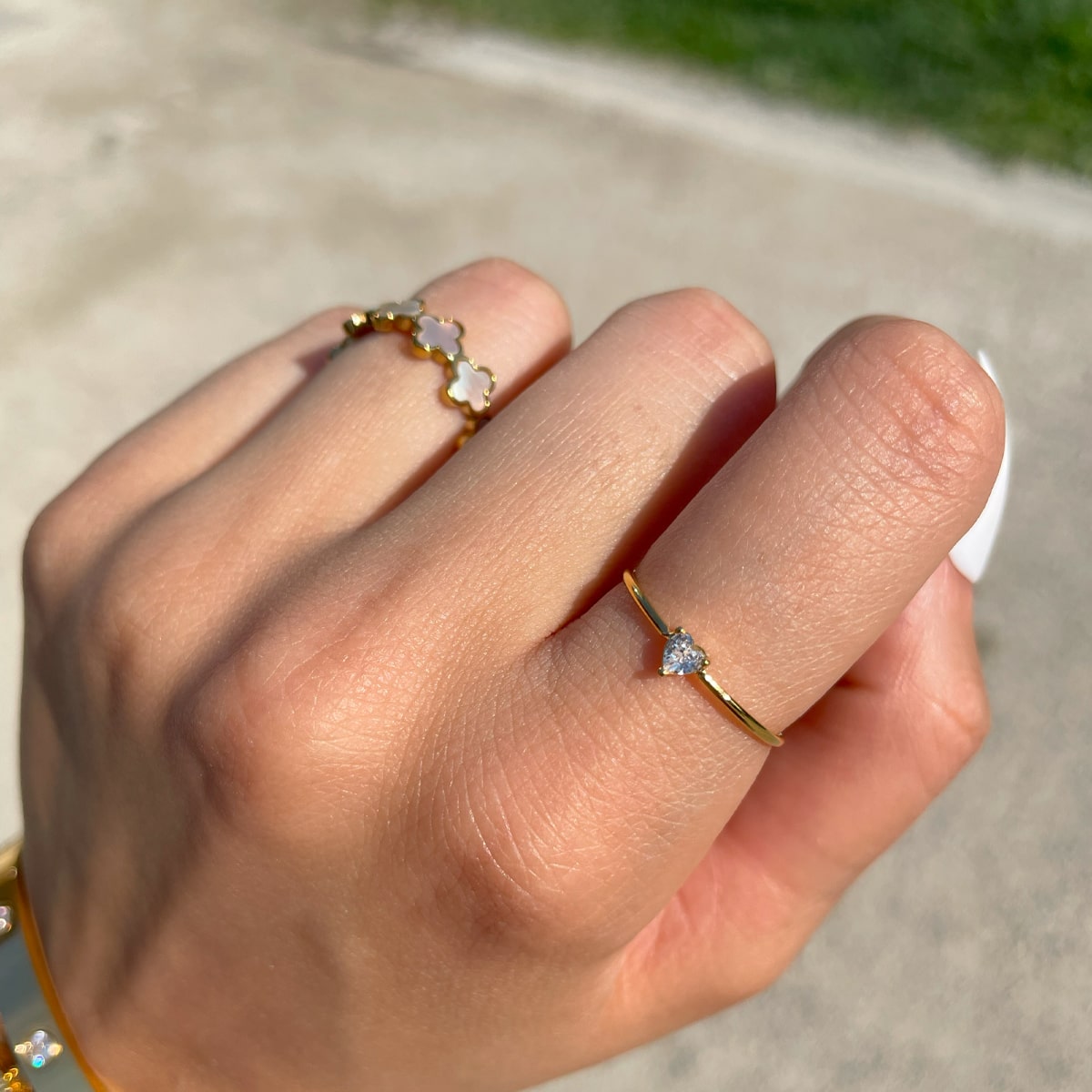 Cute Heart Ring 18K vergoldet