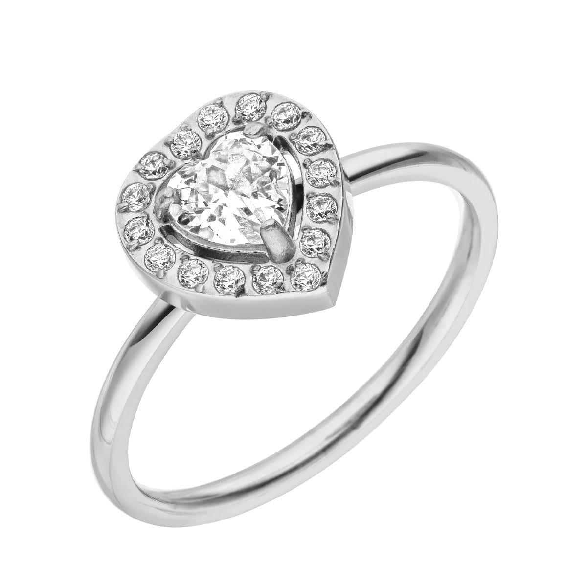 Shine Heart Ring 18K gold plated
