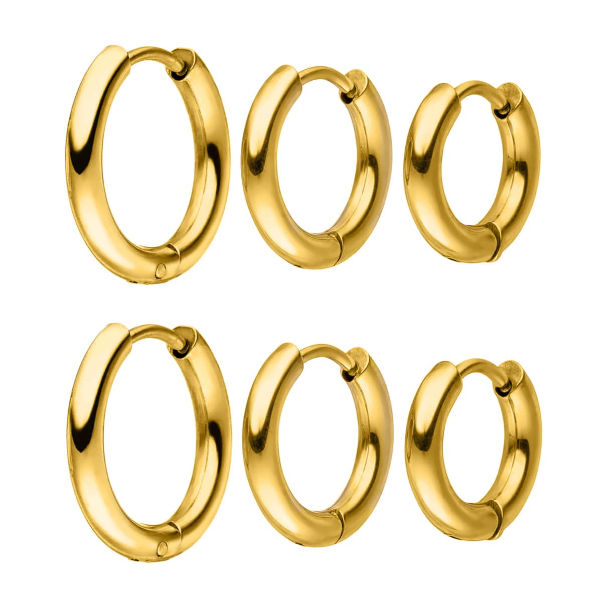 Dezente Ohrringe Set 18K vergoldet | DIAMOND MODE