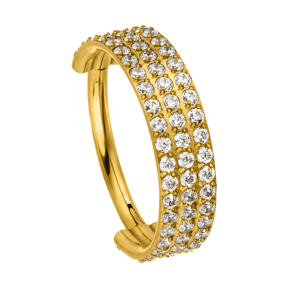 Dreifach Clicker Piercing Conch - Kein Abfärben! – DIAMOND MODE